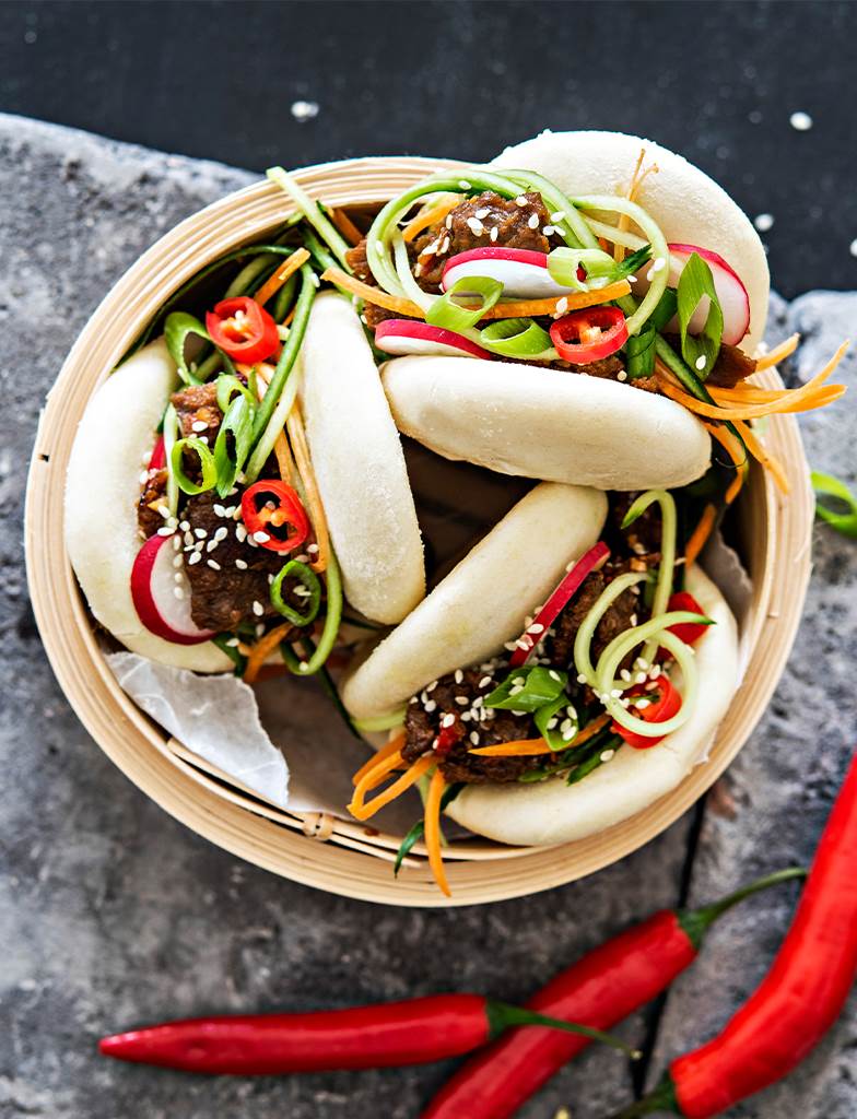 Koreansk beef bulgogi i steam buns | Hatting